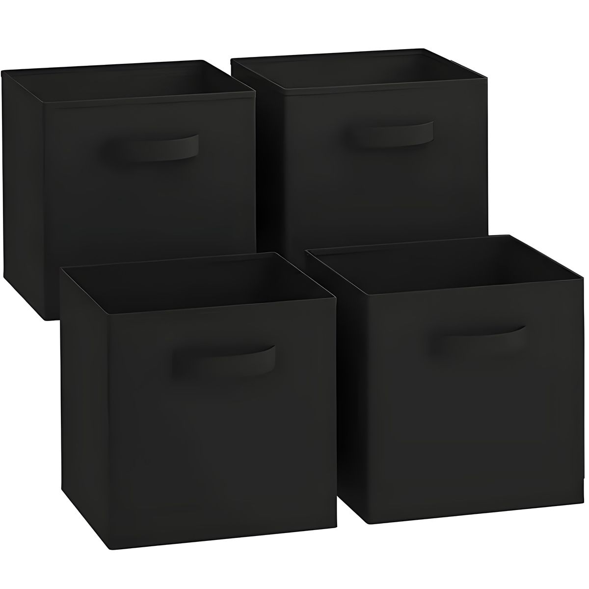 4 Pack Foldable Storage Box Cloth Closet Cube Organizer for Cupboard ...