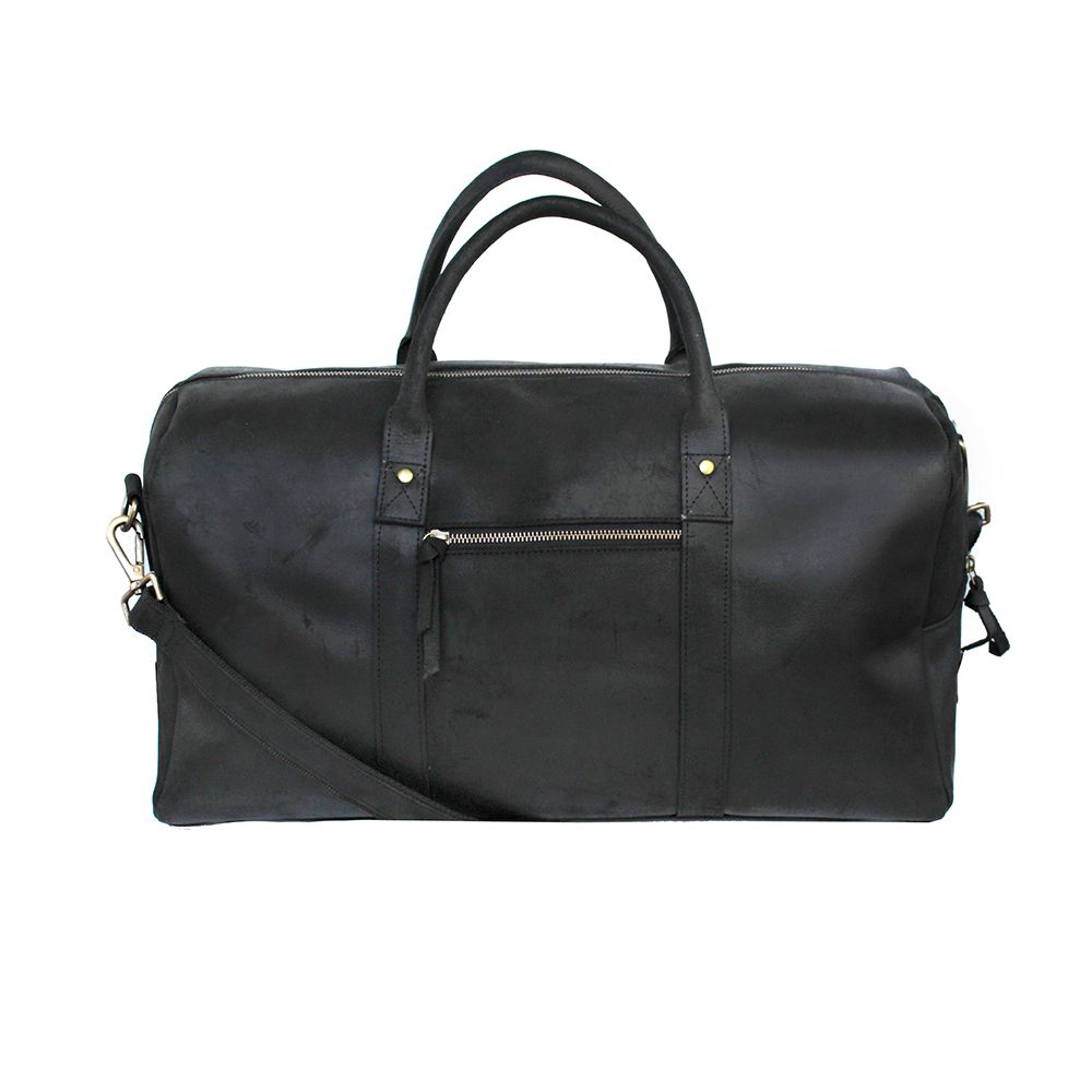 Minx Genuine Leather - Hunter Travel Duffel Bag Black | Shop Today. Get ...