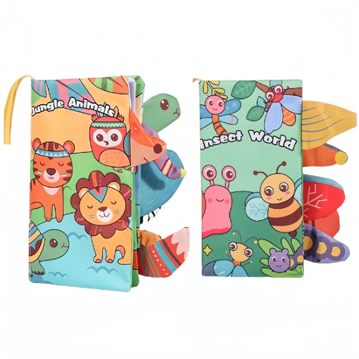 2pcs Cloth Book Multi-Function Book Lovely Plaything Wear-Resistant ...