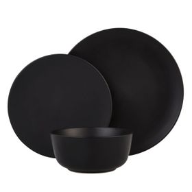 Dinner Set Matt Black - 12 Piece | Shop Today. Get it Tomorrow ...