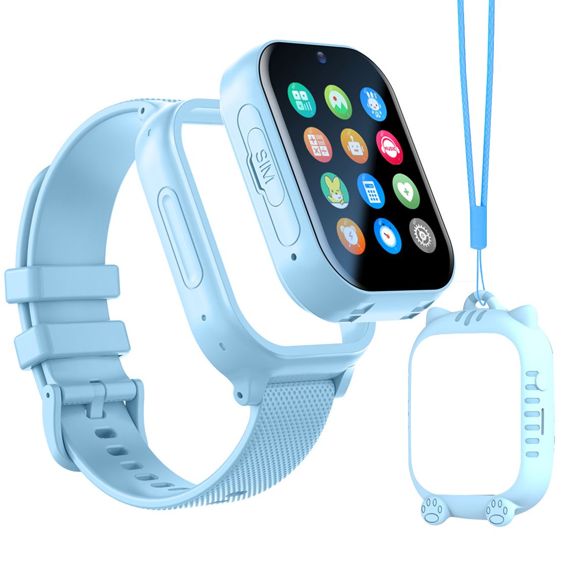 Kids Watch with Tracking,Kids Watch,GPS,HD Touch Screen,With neck rope ...
