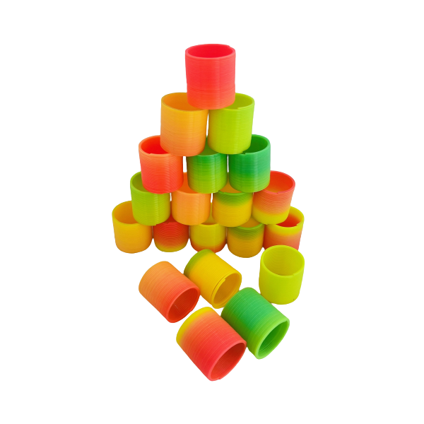 Multi-Colour Mini Slinky Fidget Toy - Pack of 20 (3cm) | Shop Today ...