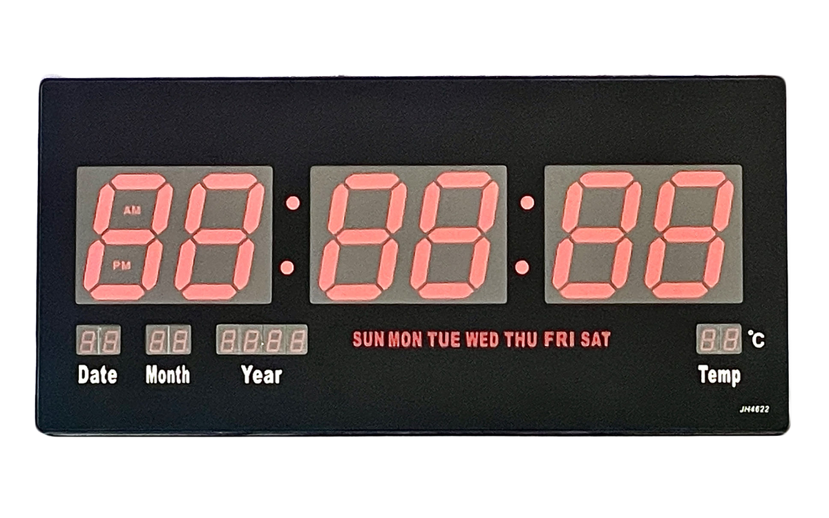 LED digital calendar temperature creative clock | Shop Today. Get it ...
