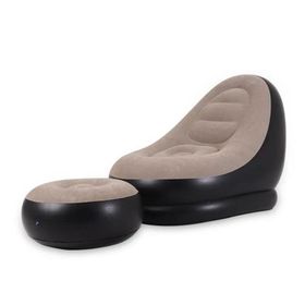 Lazy Inflatable Relaxation Sofa Bed Recliner With Footstool-BA692 ...
