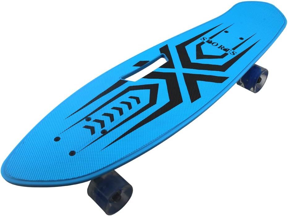 Skate Board With Handle Light Up Wheels 71cm | Shop Today. Get it ...