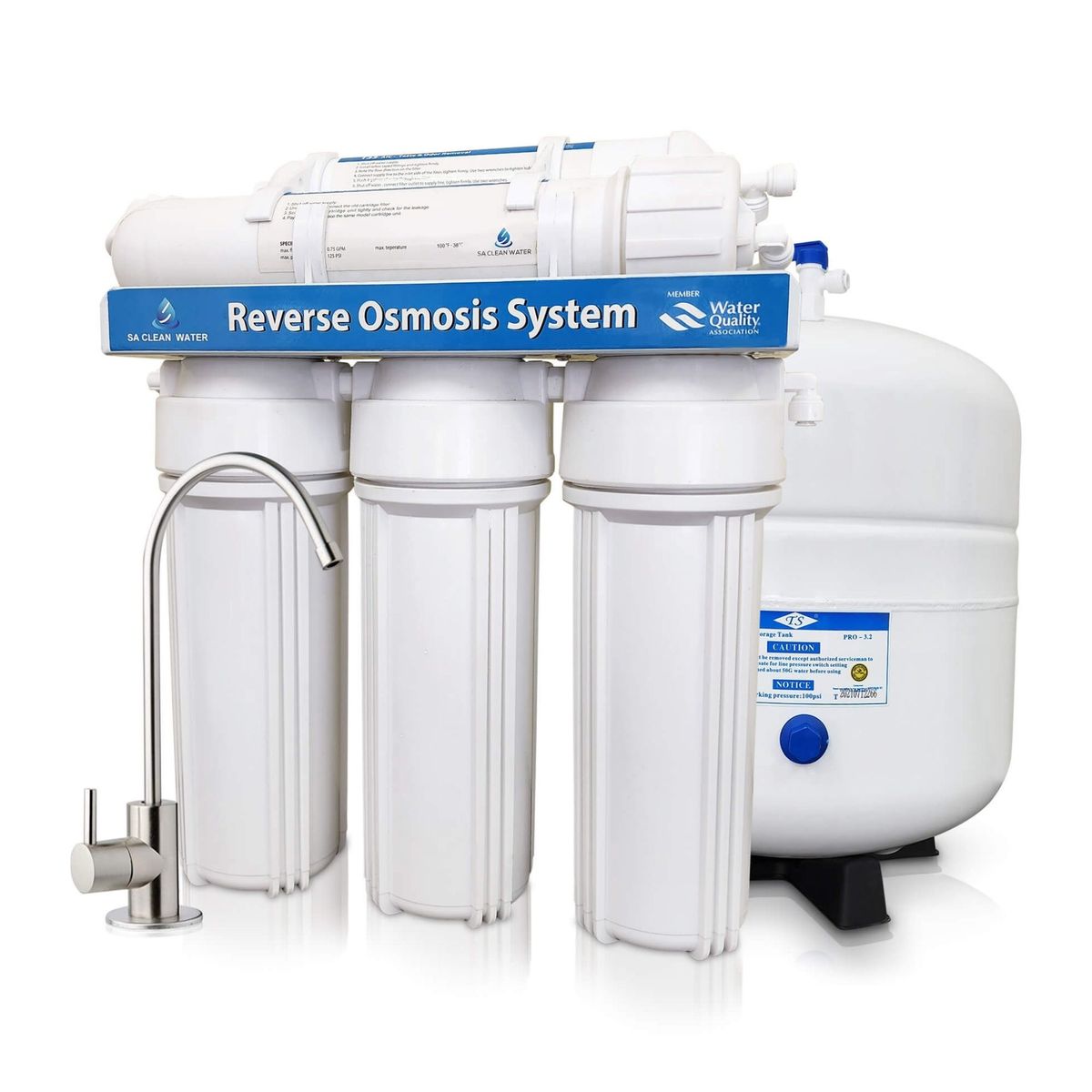 75 GPD Reverse Osmosis Water Filter System - Without Booster Pump ...