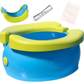 Travel Potty for Kids Foldable Toilet Potty Seat Trainer with Cleaning ...
