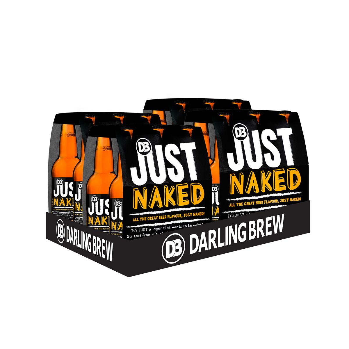 Darling Brew JUST Naked Non-alcoholic Beer 24 x 340ml | Shop Today. Get ...