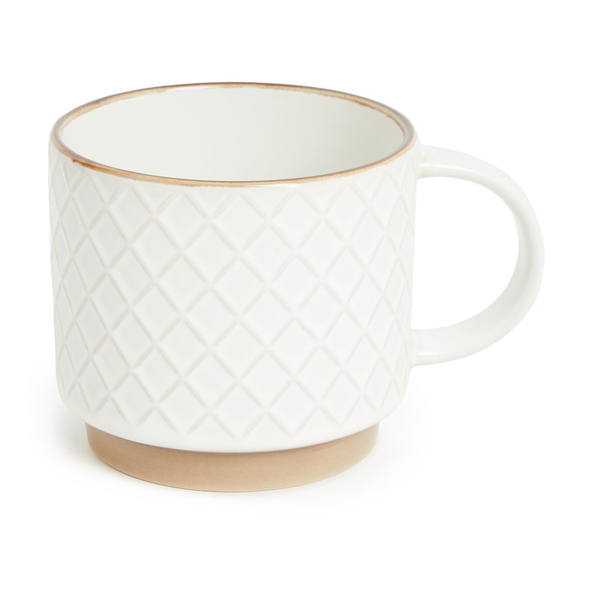 George & Mason - Diamond White Textured 4 Pack Mugs | Shop Today. Get ...