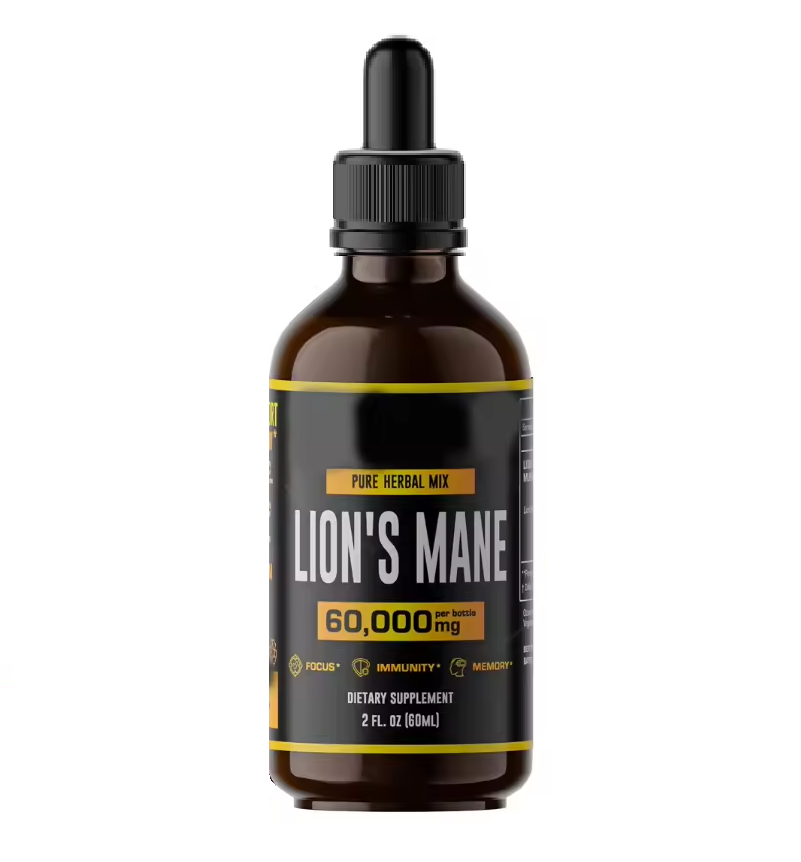 Lions Mane Mushroom Drops for Memory, Focus & Clarity - Brain Booster ...