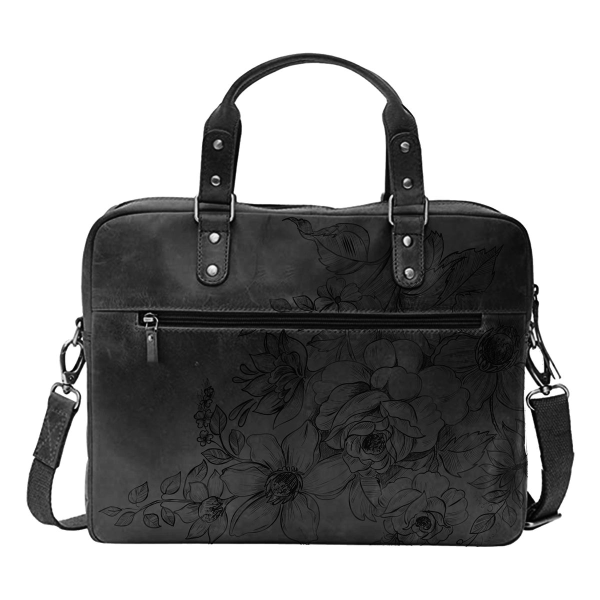 Genuine Leather Laptop Bag - Midnight Edition | Shop Today. Get it ...