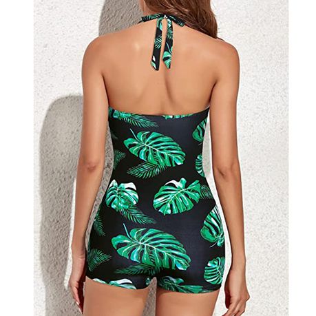 One Piece Swimsuit Women Modest Women's Retro One Piece Swimsuit ...