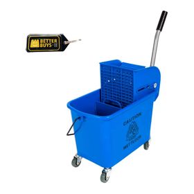 Mop Wringer with Bucket - 36 Litre - Blue & Gel Key Holder | Shop Today ...