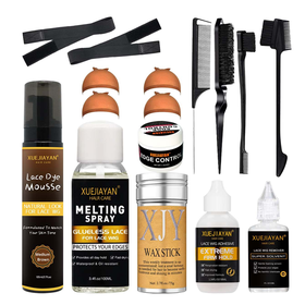 Front Lace Wig Installation Kit Spray Tint Mousse Hair Wax Stick Wig ...