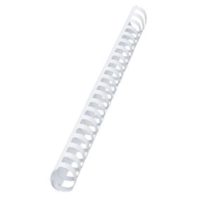 GBC Comb Bind/Binding Elements 45mm 21 Loop PVC - White (Pack Of 50 ...