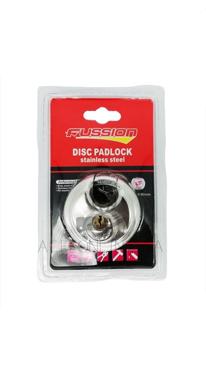 Fussion Stainless Steel Disc Padlocks - 90mm x 2 | Buy Online in South ...