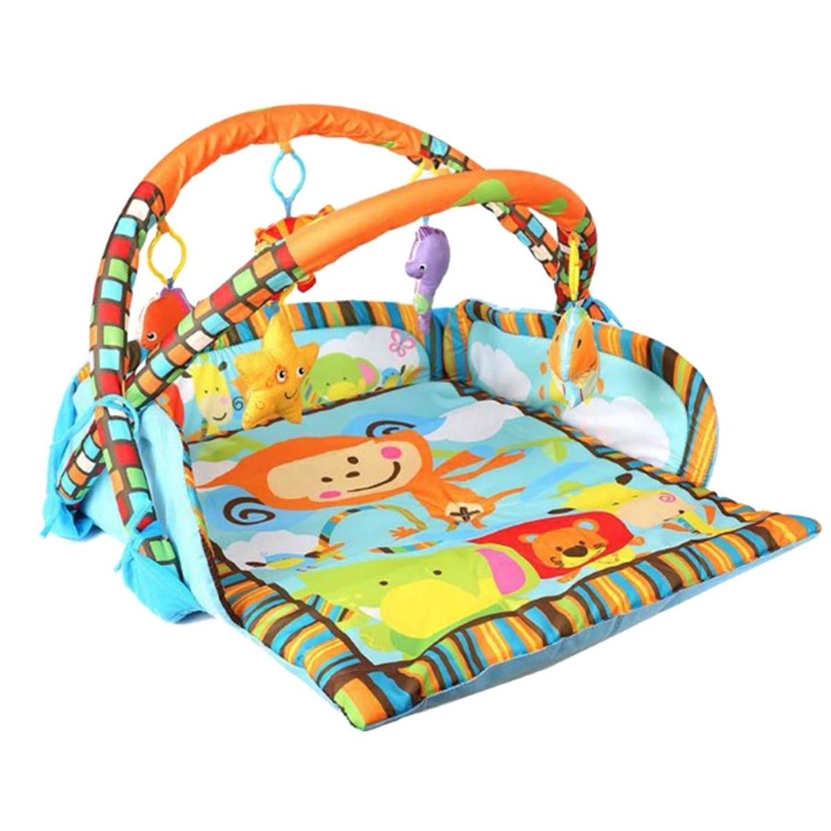 FocusBaby Animal Themed Baby Play Mat With Linkable Toys | Shop Today ...