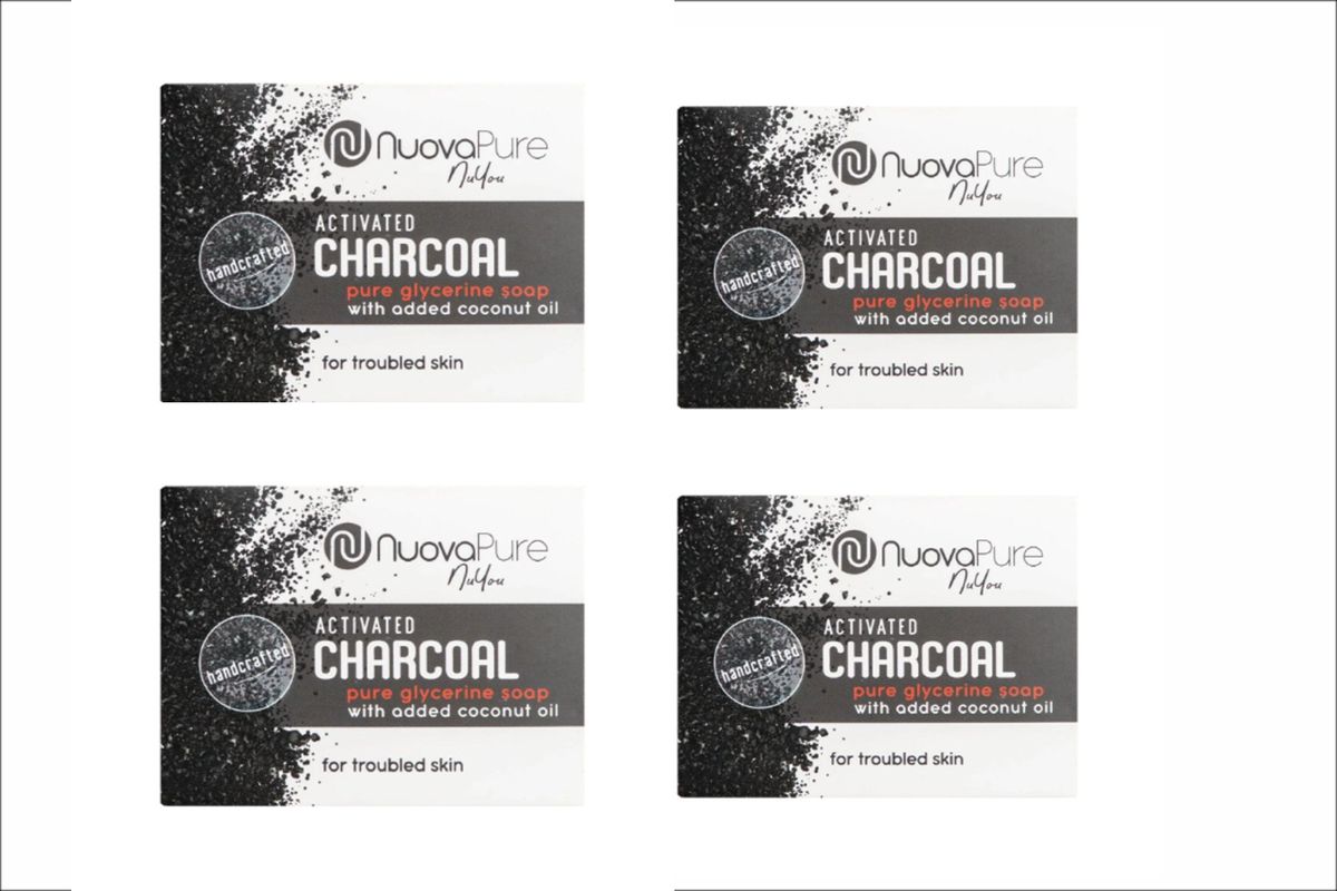Nuova Pure Glycerine Activated Charcoal Soap 100g x4 | Shop Today. Get ...