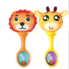 Lion & Giraffe Baby Rattle Set: Soft Sensory Play Toy | Shop Today. Get ...