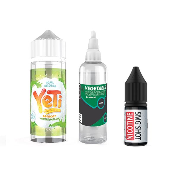 120ml Yeti Vape Juice DIY Longfill Kit - Apricot & Watermelon - 5mg ...