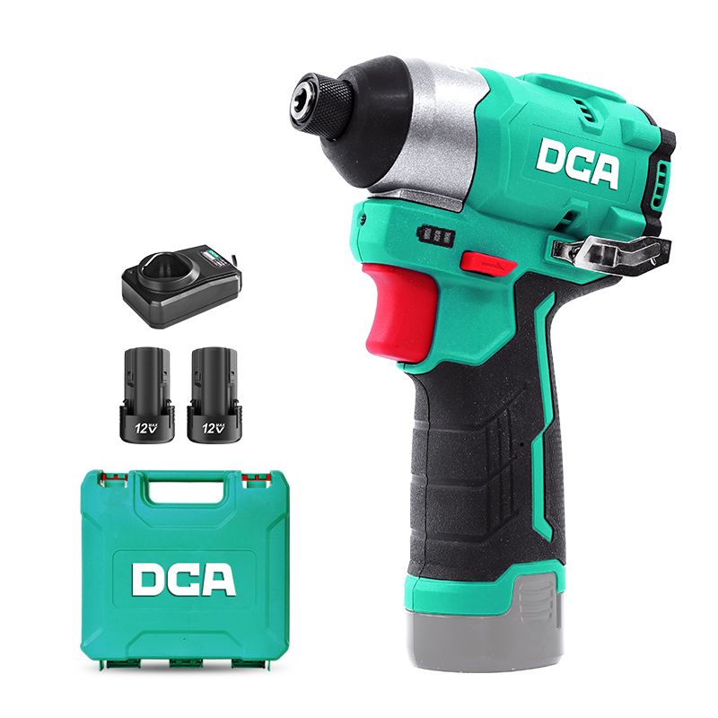DCA 12V Industrial Brushless Impact Kit With 2.0Ahx2 & Charger | Shop ...