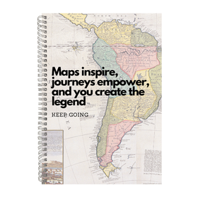 Maps Inspire Travelers A4 Notebook Pad Vintage Maps of the World Book ...
