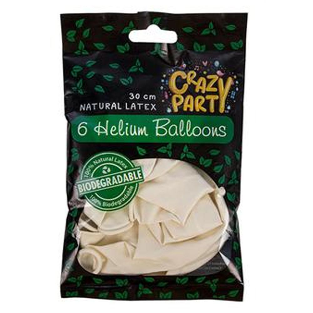 Balloons Helium Biodegradeable White - 6 Piece | Shop Today. Get it ...