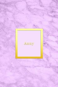 Anny: Custom dot grid diary for girls - Cute personalised gold and ...