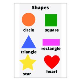 Shapes Educational - A1 Poster | Shop Today. Get it Tomorrow ...