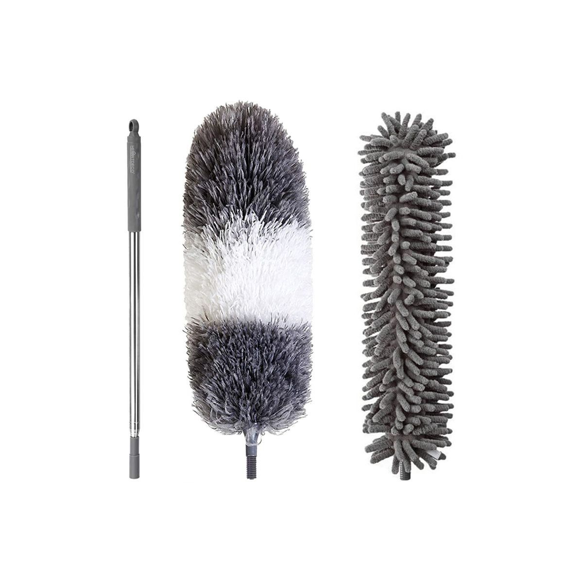 Extendable Arm Microfiber Chenille Duster- Grey - Set of 3 | Shop Today ...