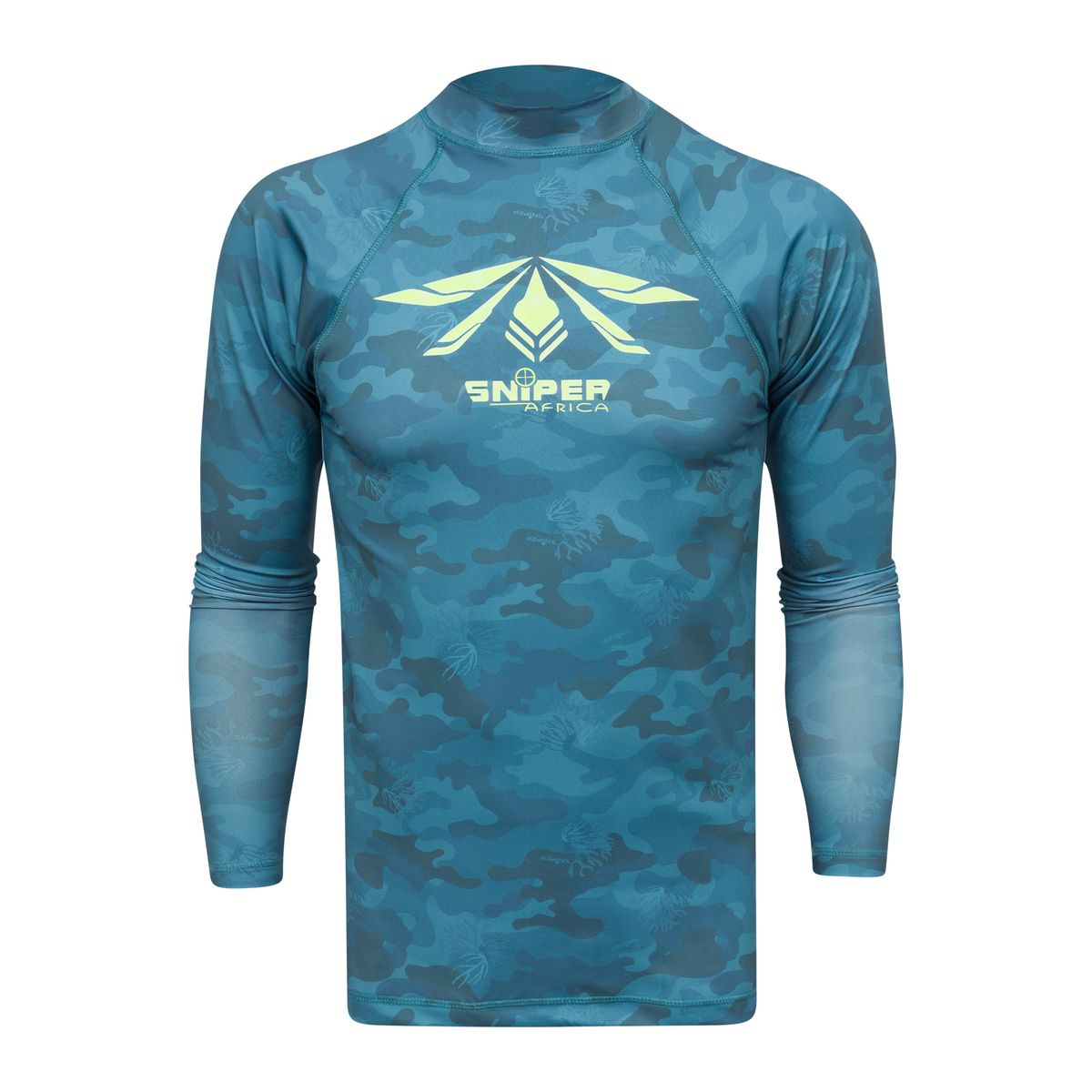 Sniper Africa Men's Long Sleeve Comfort Fit Rash Vest - Coral Surf ...
