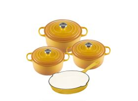 Rex M 7 Piece Cast Iron Dutch Oven Cookware Set | Shop Today. Get it ...
