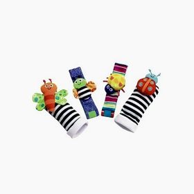 Mini Miracles' Foot Finder Socks and Wrists Rattles set for Newborn ...