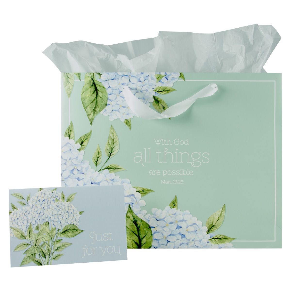 Large Landscape Gift Bag With Card - With God All Things Are Possible ...