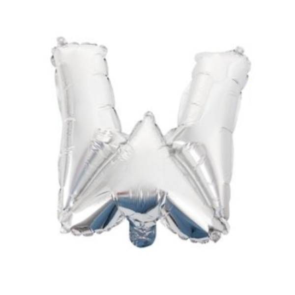 Silver Letter W Helium Balloon 35cm | Shop Today. Get it Tomorrow ...