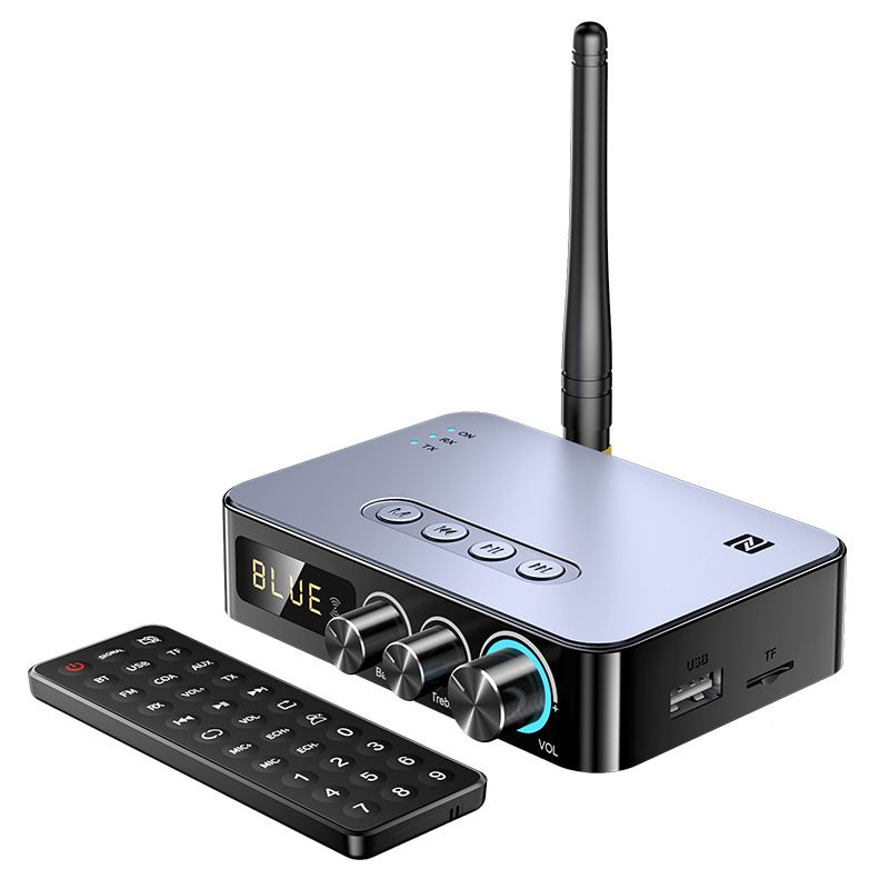 4 in 1 Adaptor Bluetooth Receptor Audio, Bluetooth 5.3, Microphone NFC ...