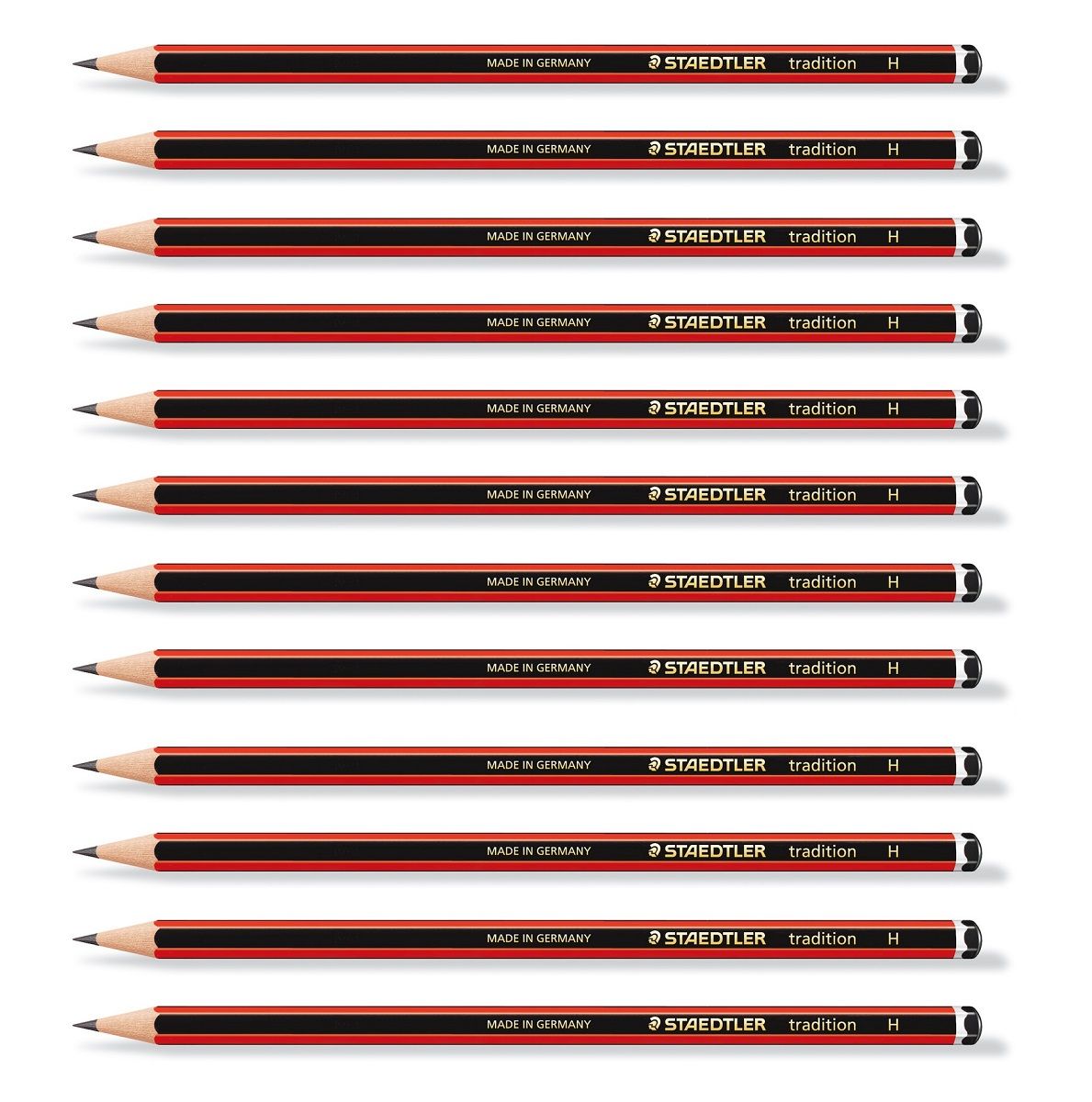 Staedtler 110 H tradition 110 H Red & Black Pencils - Box of 12 | Shop ...