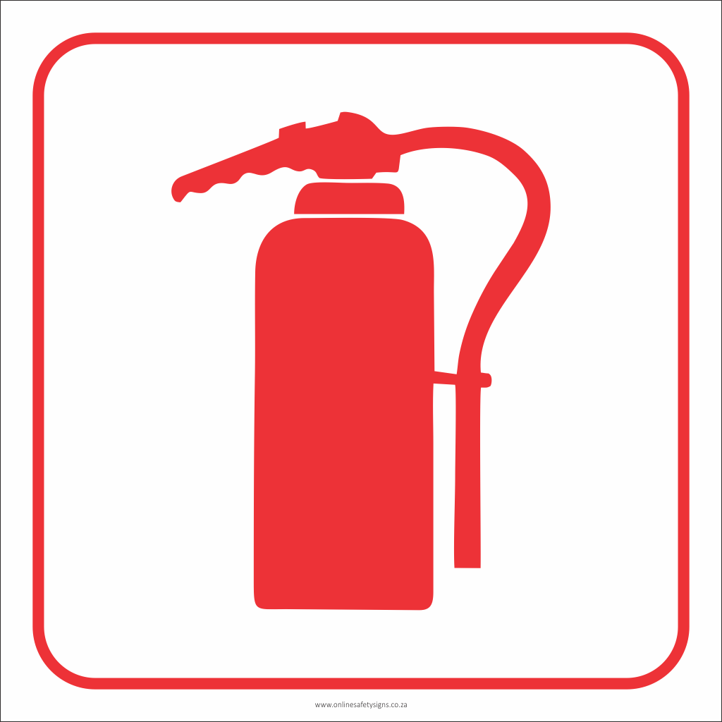Online Safety Signs - Fire Extinguisher - Sticker Only - 190mm x 190mm ...