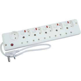 11 Way Multi-Plug with Individual Switches - White | Shop Today. Get it ...