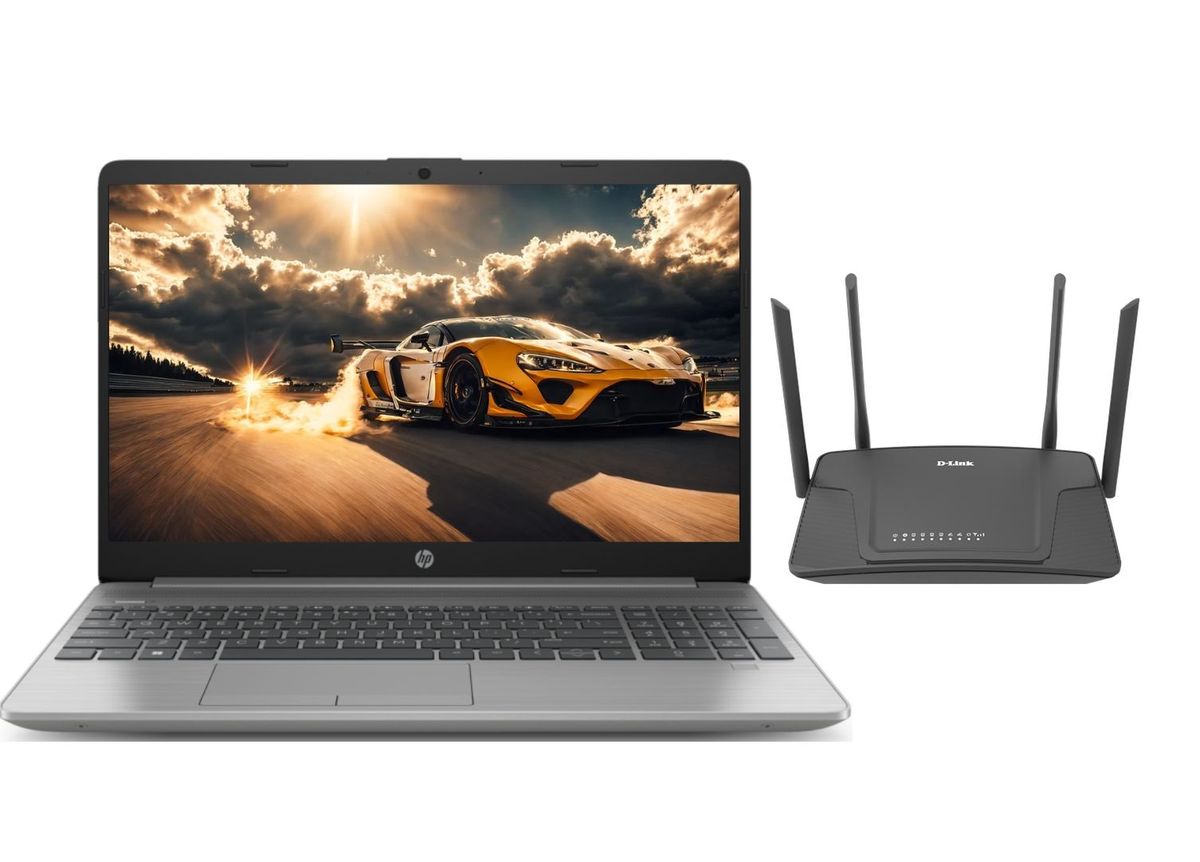 HP 250 G9 Celeron 8GB 256GB SSD + D-LINK DWR-M920 4G Router Combo ...
