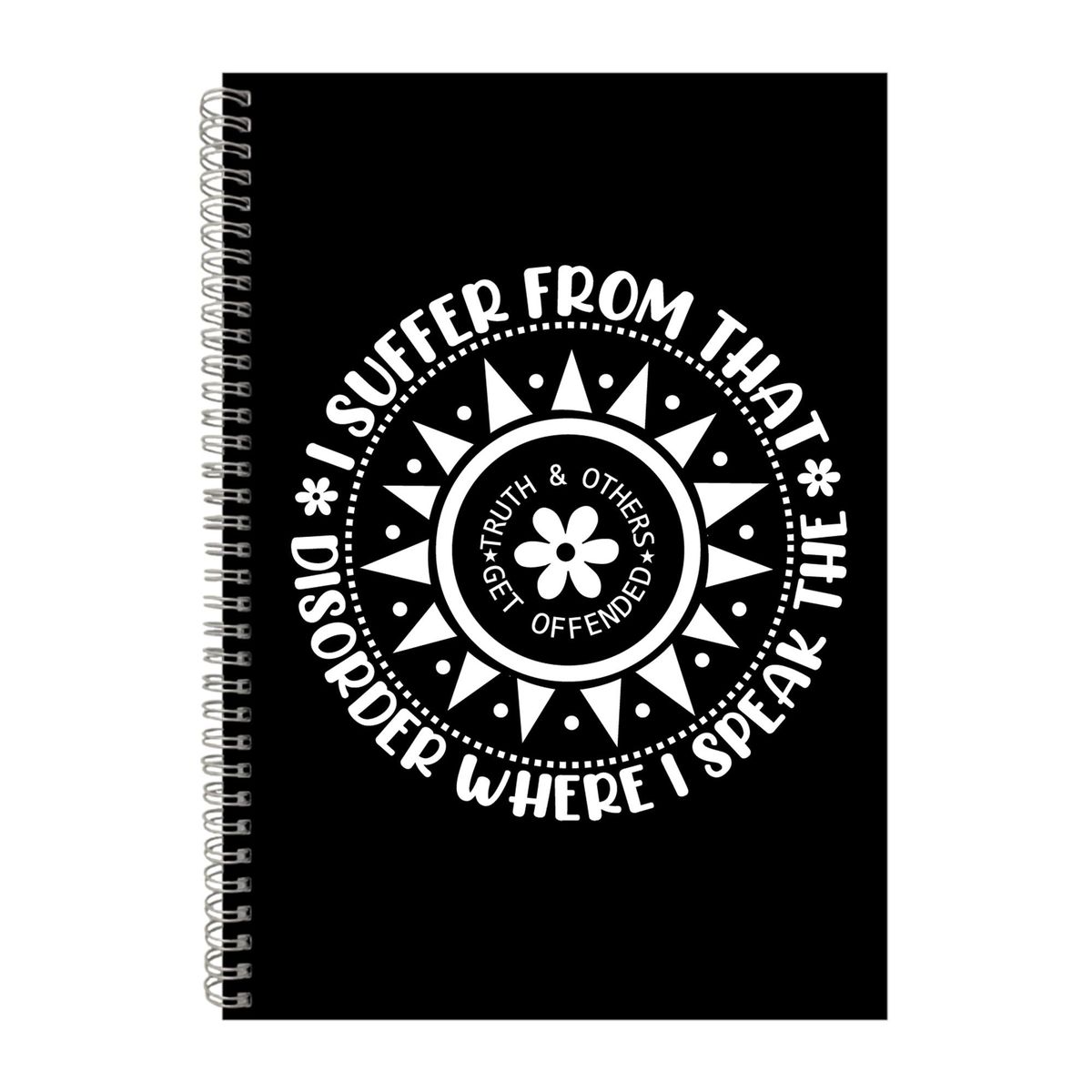 Disorder A4 Notebook Pad for School Work Trendy Graphic Design Present ...