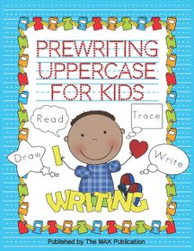 Prewriting Uppercase for Kids: Activity Book For Kindergarten ...