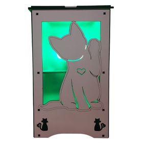 White Rectangular Laser Cut Cat Table Lamp | Shop Today. Get it ...