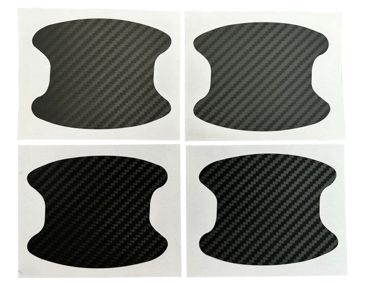 PU Carbon Fiber Car Door Handle Protective Sticker (4 Piece) | Shop ...