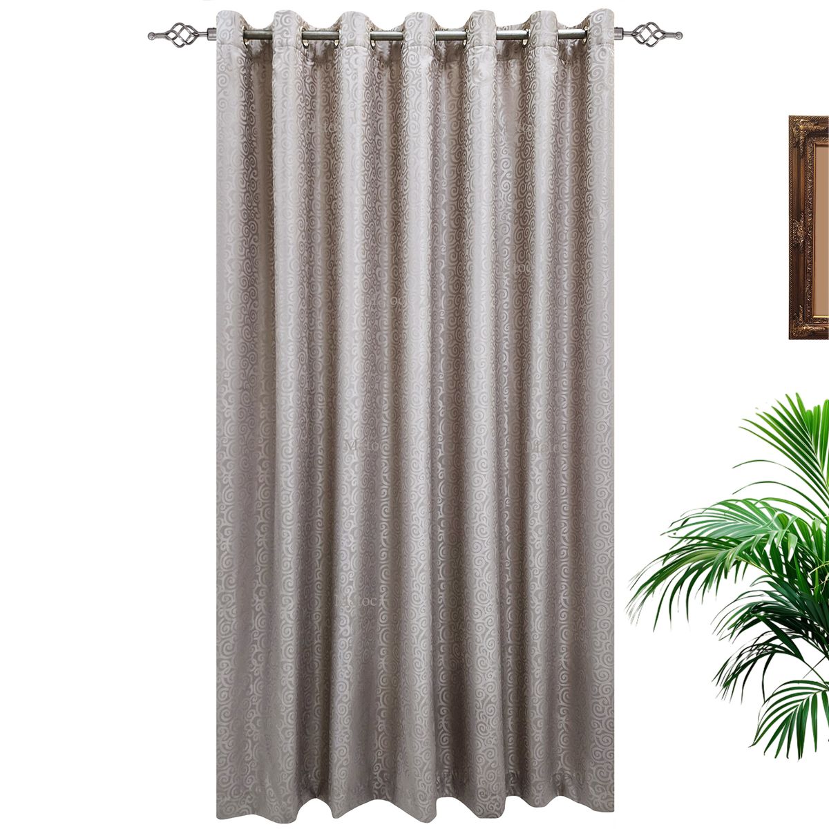 Matoc Designs Curtain - Twirl Stone - Lined - Eyelet | Shop Today. Get it Tomorrow! | takealot.com