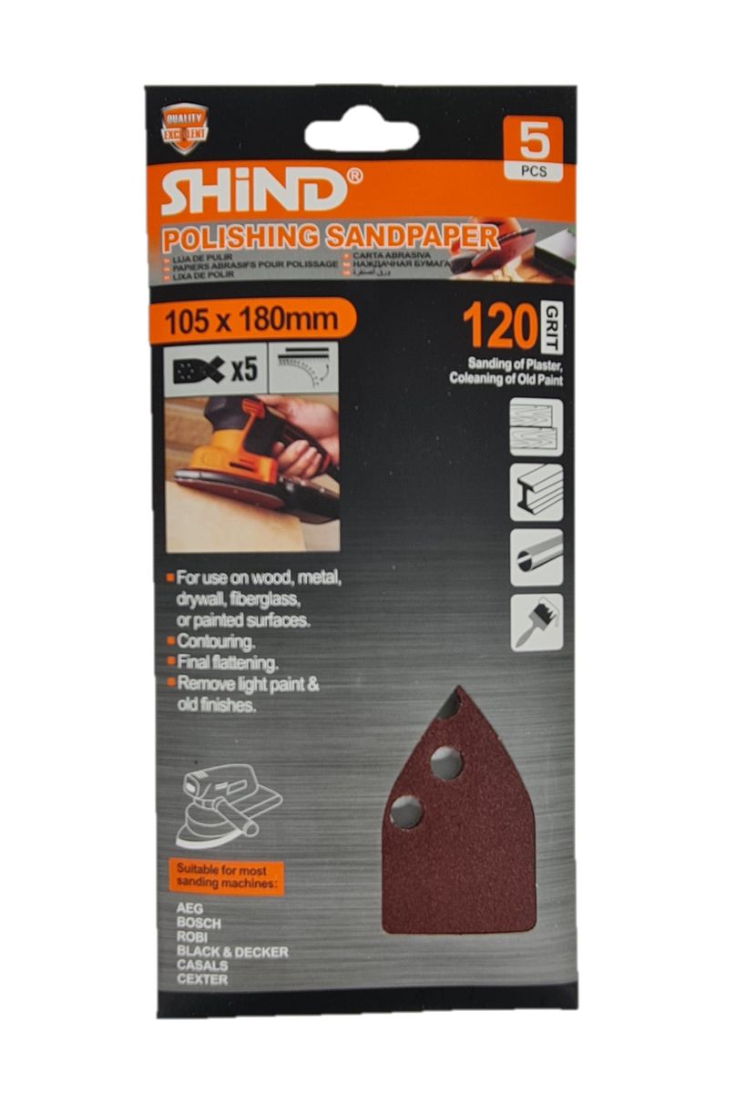 Polishing Sandpaper 60,80,120 GRIT - 5 Piece Pack Per Grit | Shop Today ...