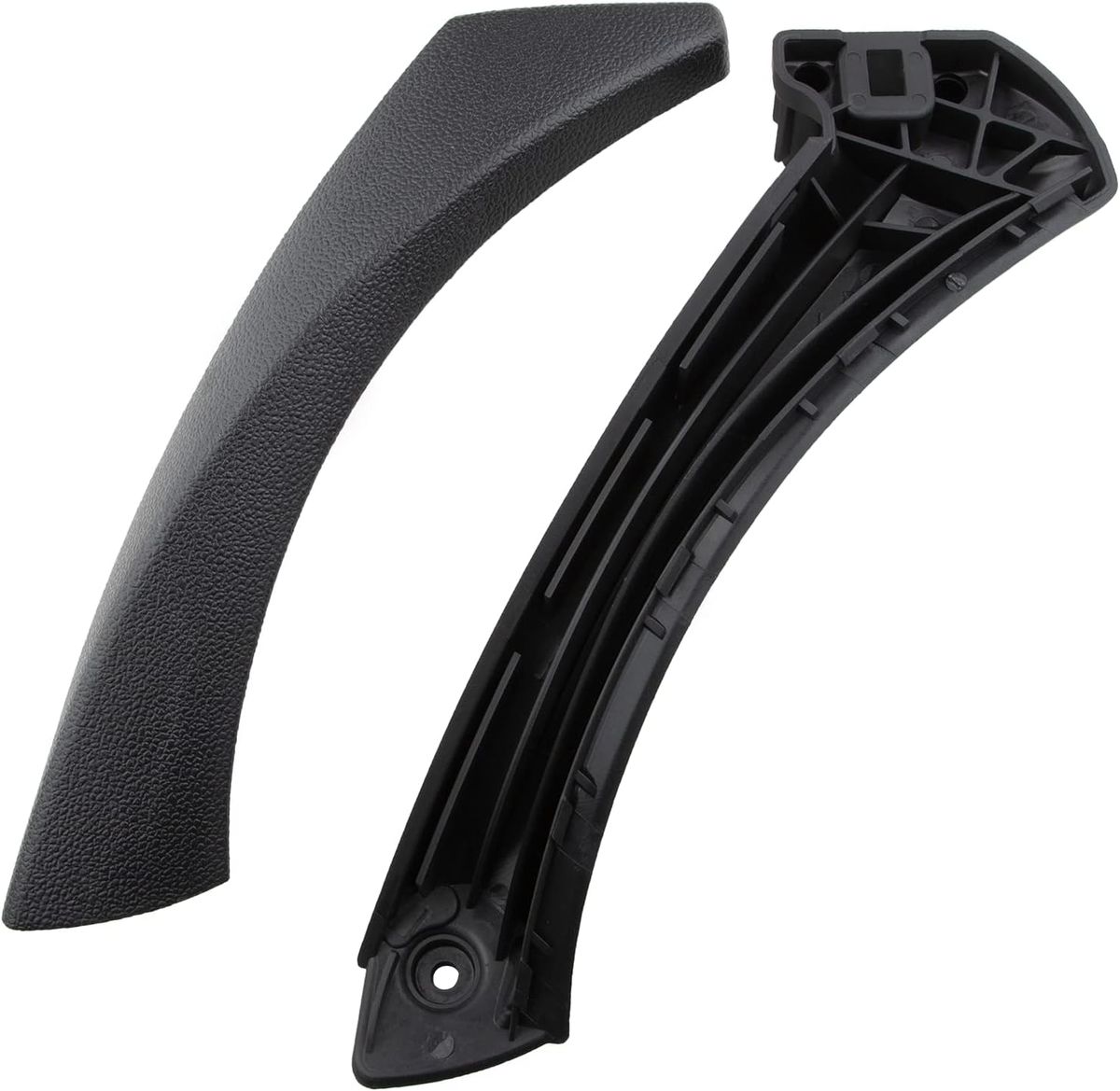 Black Interior Inner Door Panel Handle and Door Pull Outer Trim Cover ...