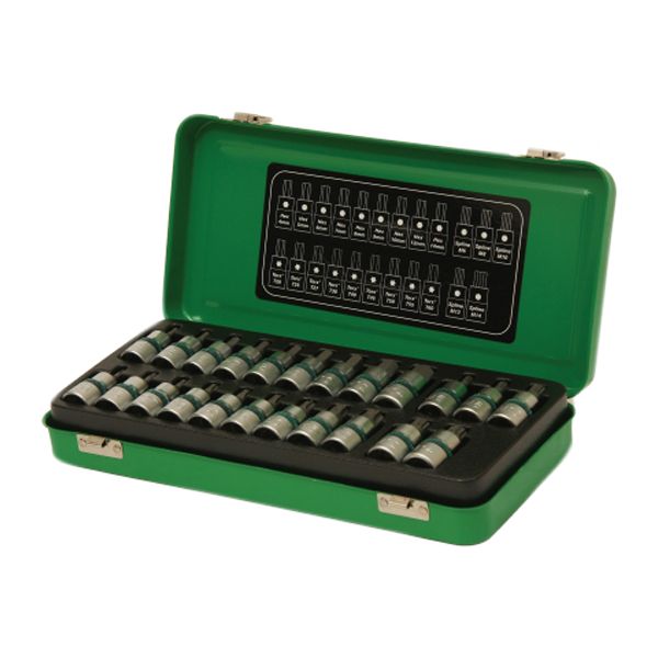 Micro-Tec 23 Piece 1/2" Drive Bit Socket Set - Chrome Vanadium Steel ...