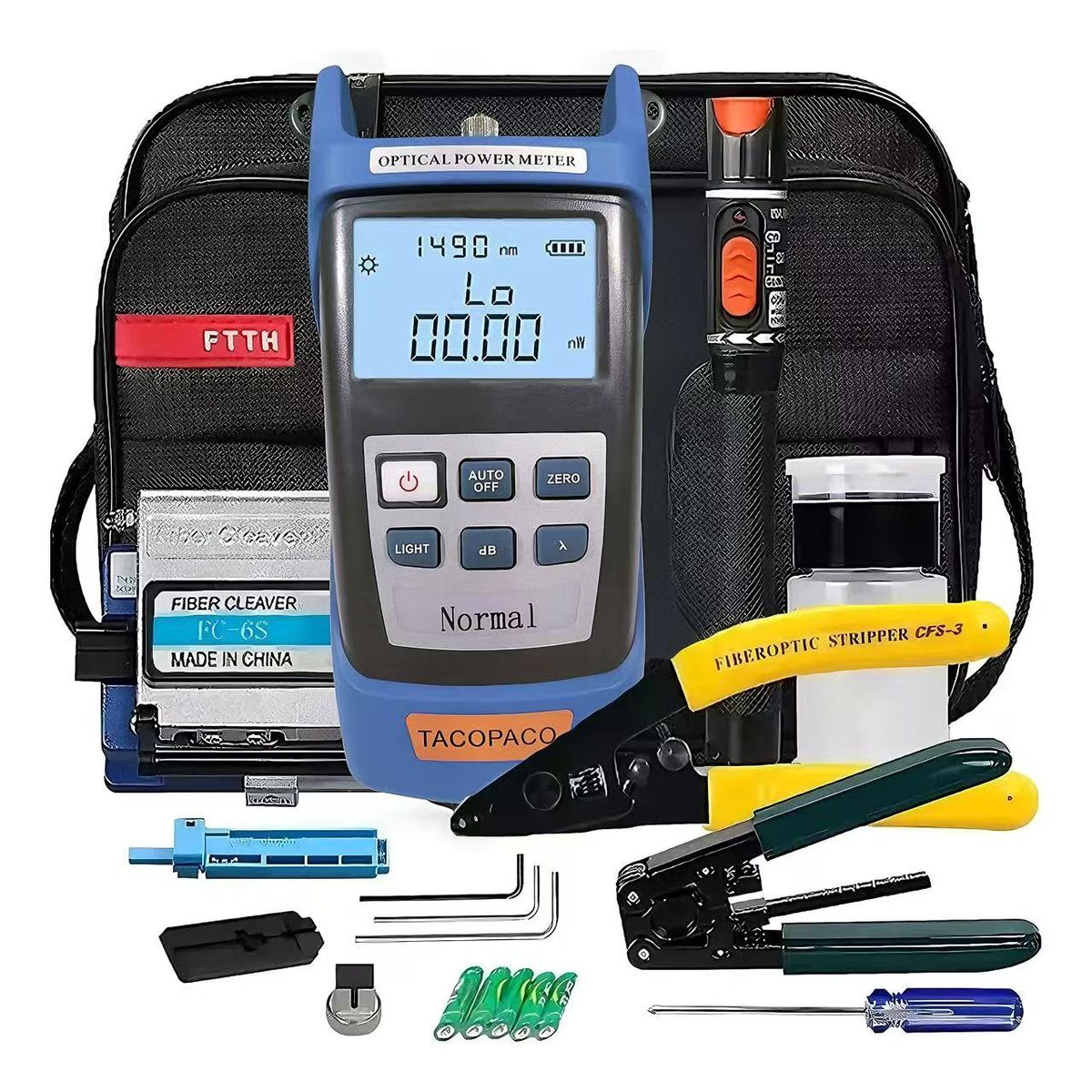 Fibre Optic Tool Kit with Crimper for Fusion Splicing & Cable ...