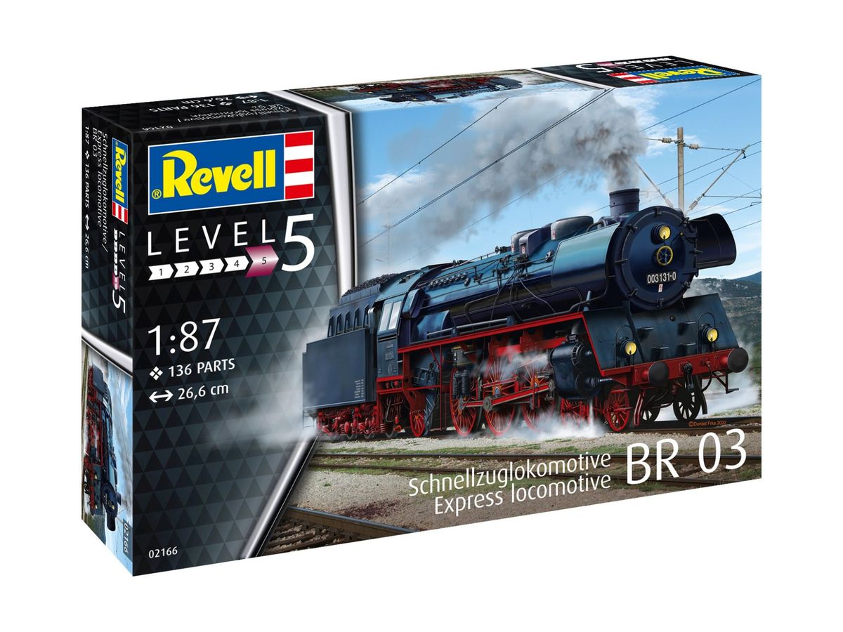 Revell 1/87 Express Locomotive 03 class w/tender Plastic Model Kit ...